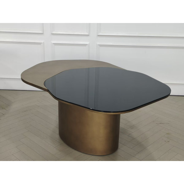 Statements by J Cerryn Modern Sculptural Irregular 66" Dining Table ...