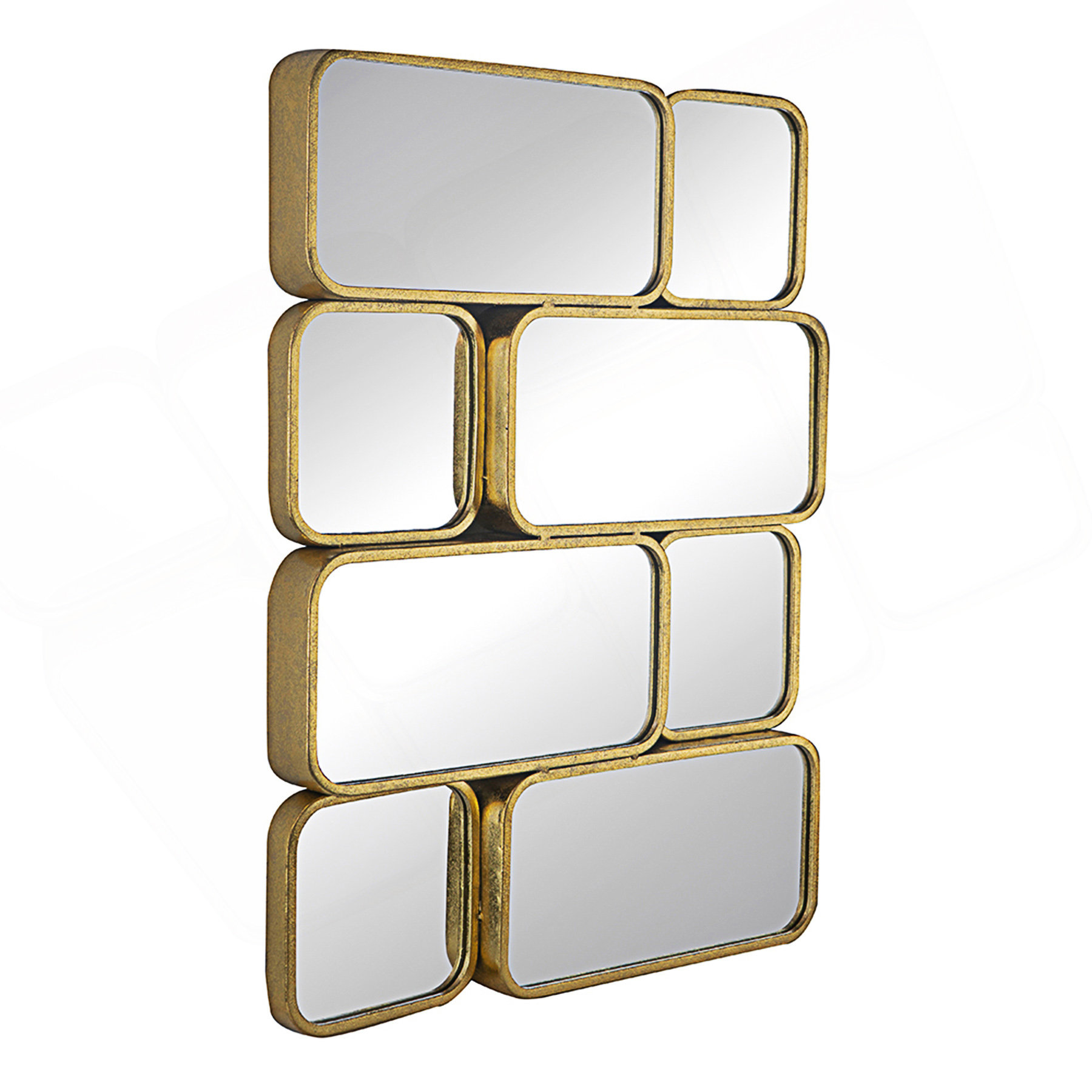 Mercer41 Decorative Rectangle Mirror With Metal Framed | Wayfair