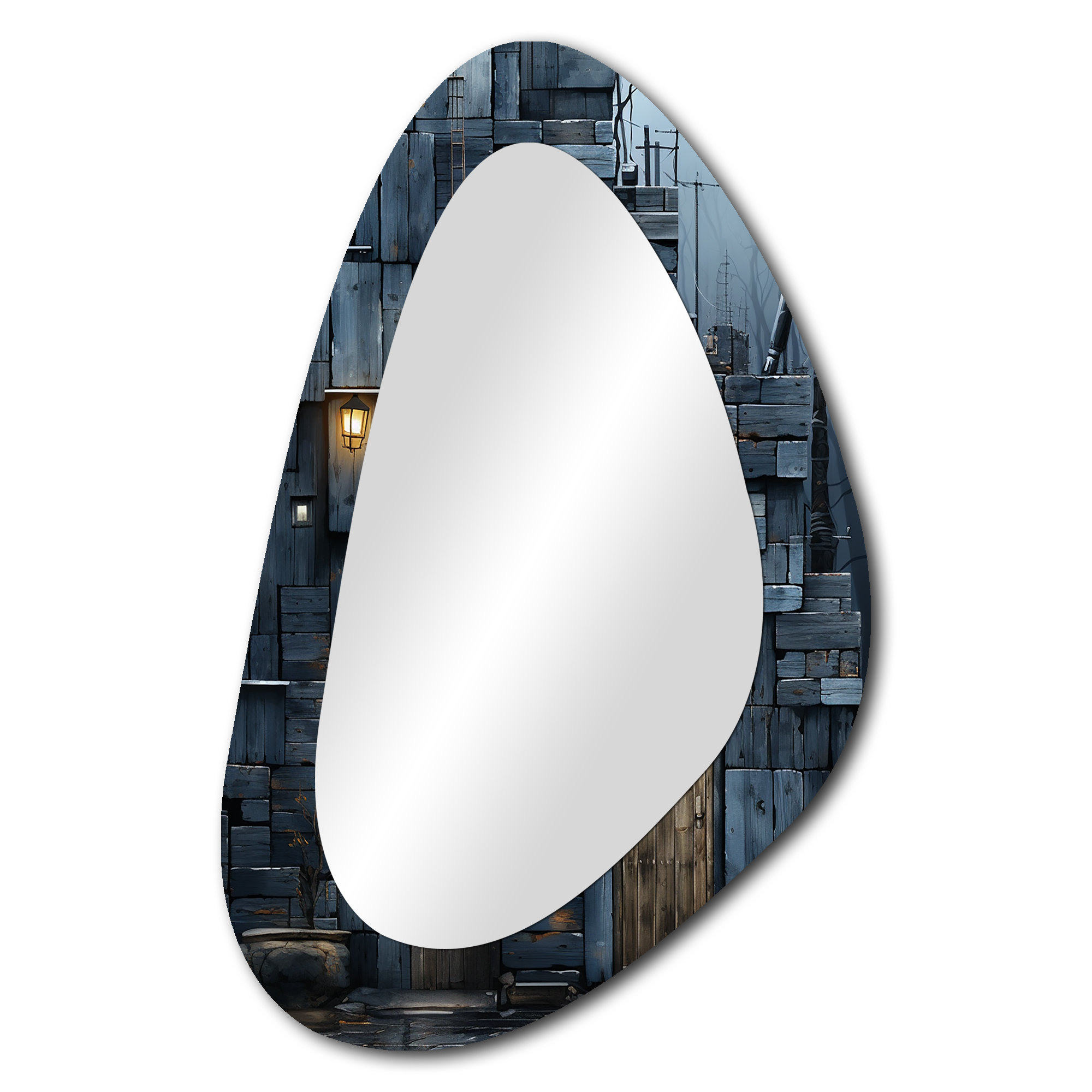 East Urban Home Eulalie - Abstract Tile Metal Art Decor - Asymmetrical ...