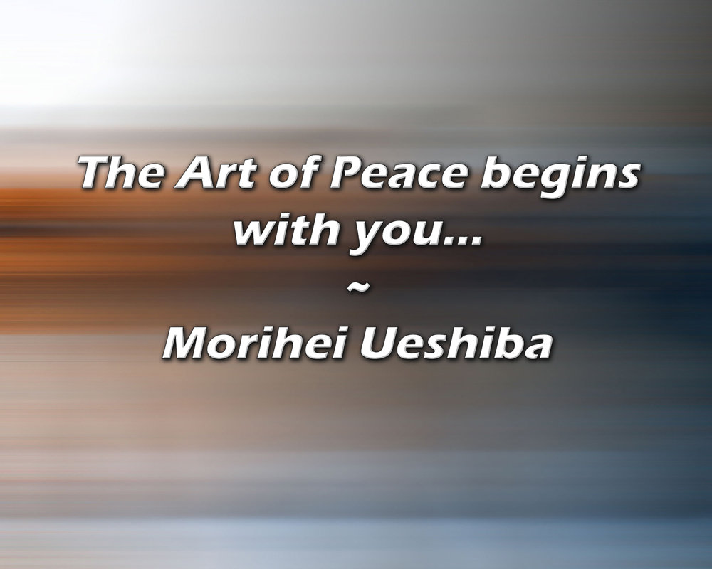 Astoria Grand Artsy Quote "The Art of Peace begins with you..." By ...