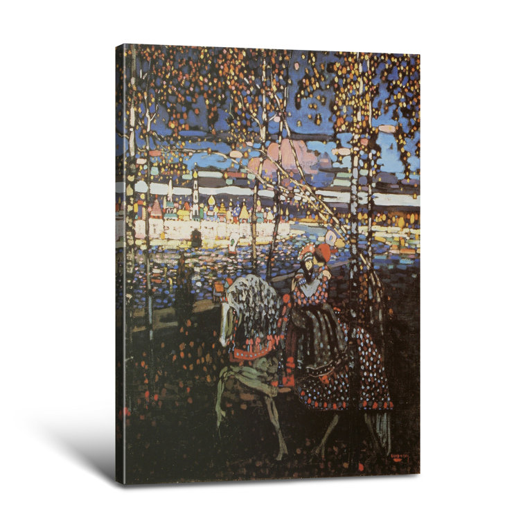 Vault W Artwork Couple Riding 1906 On Canvas by Wassily Kandinsky Print ...