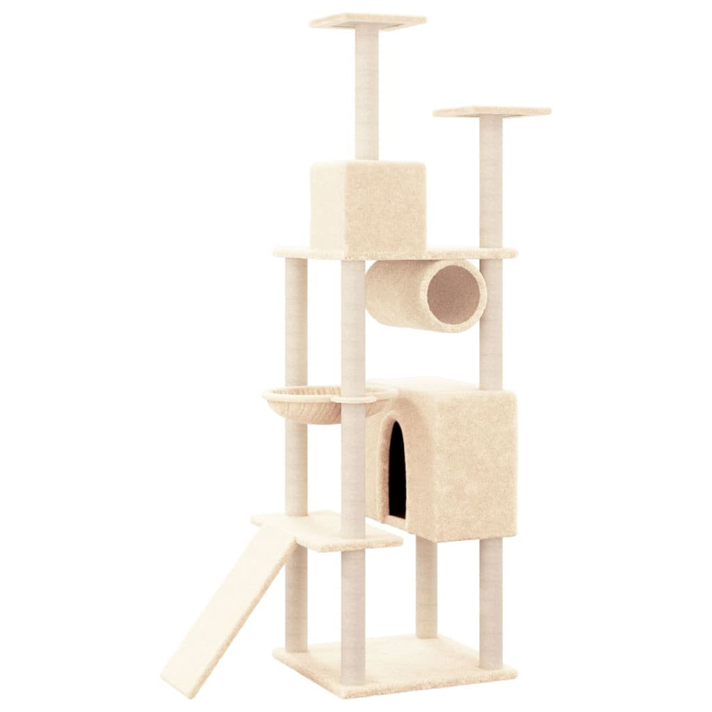 Latitude Run® Cat Tree Engineered Wood, Plush, Sisal Large Modular ...