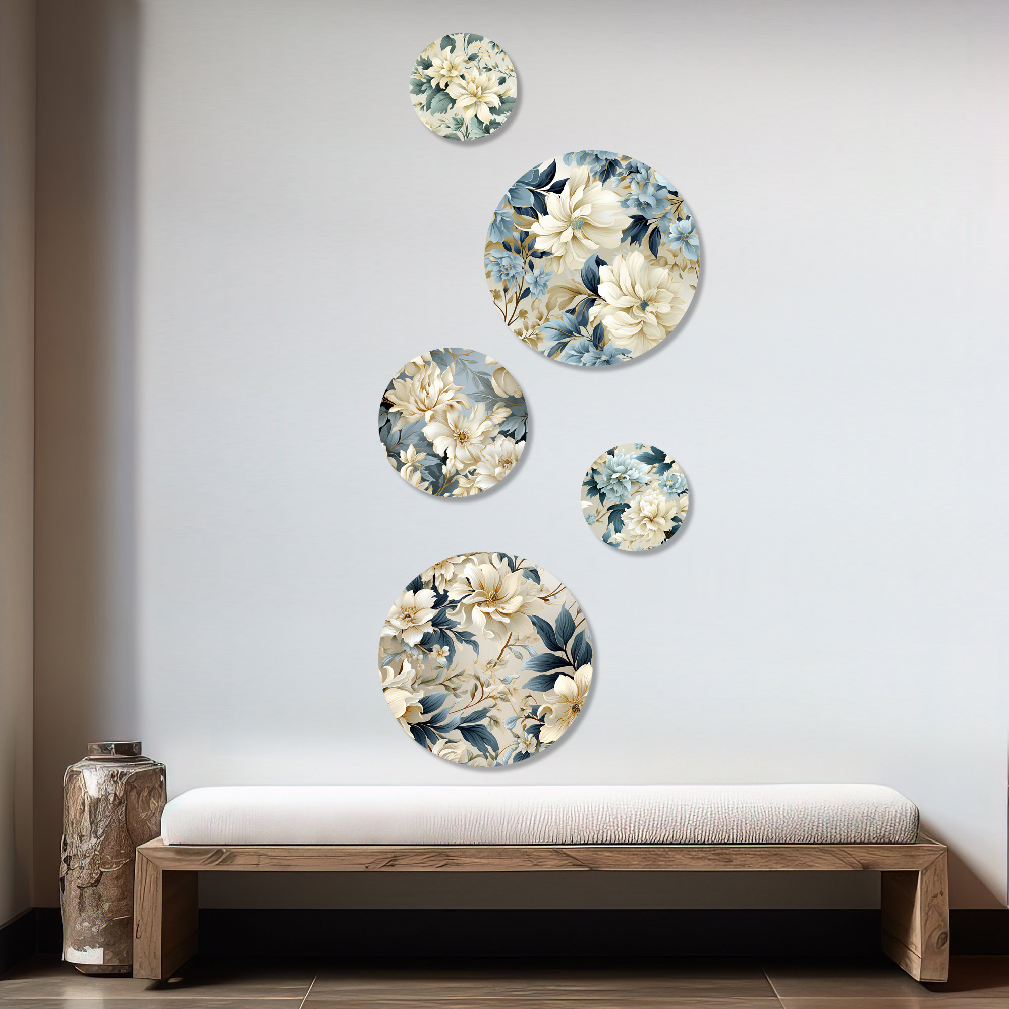 Design Art Contemporary Flourish Victorian Pattern - Floral Floral ...