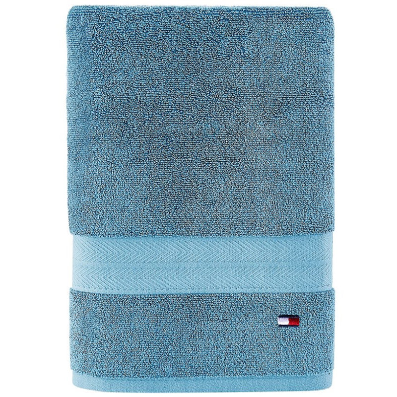 Tommy Hilfiger Modern American Solid Bath Towel 30 x 54 Inches 100% ...