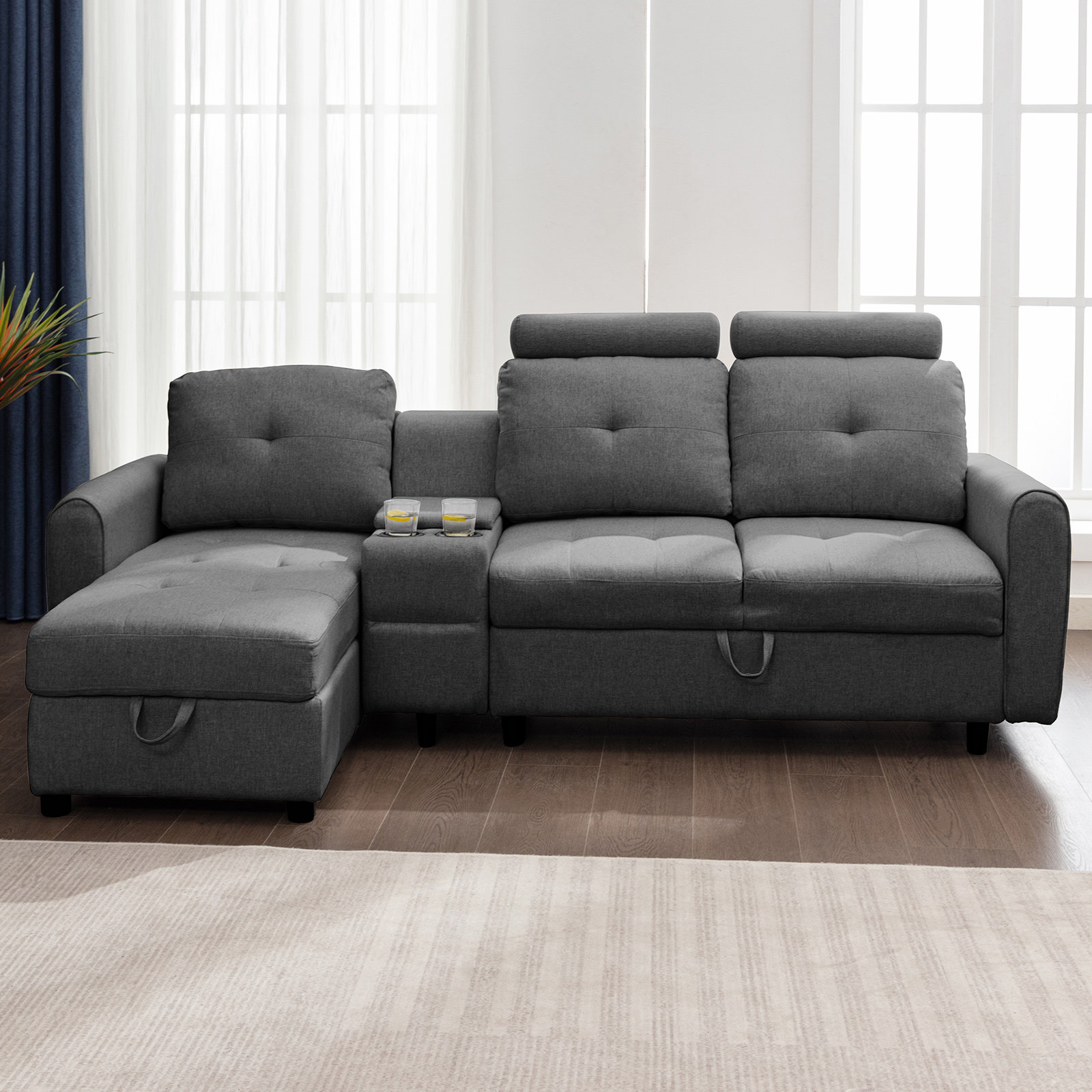 Latitude Run® Quintavion Square Arms Sofa | Wayfair