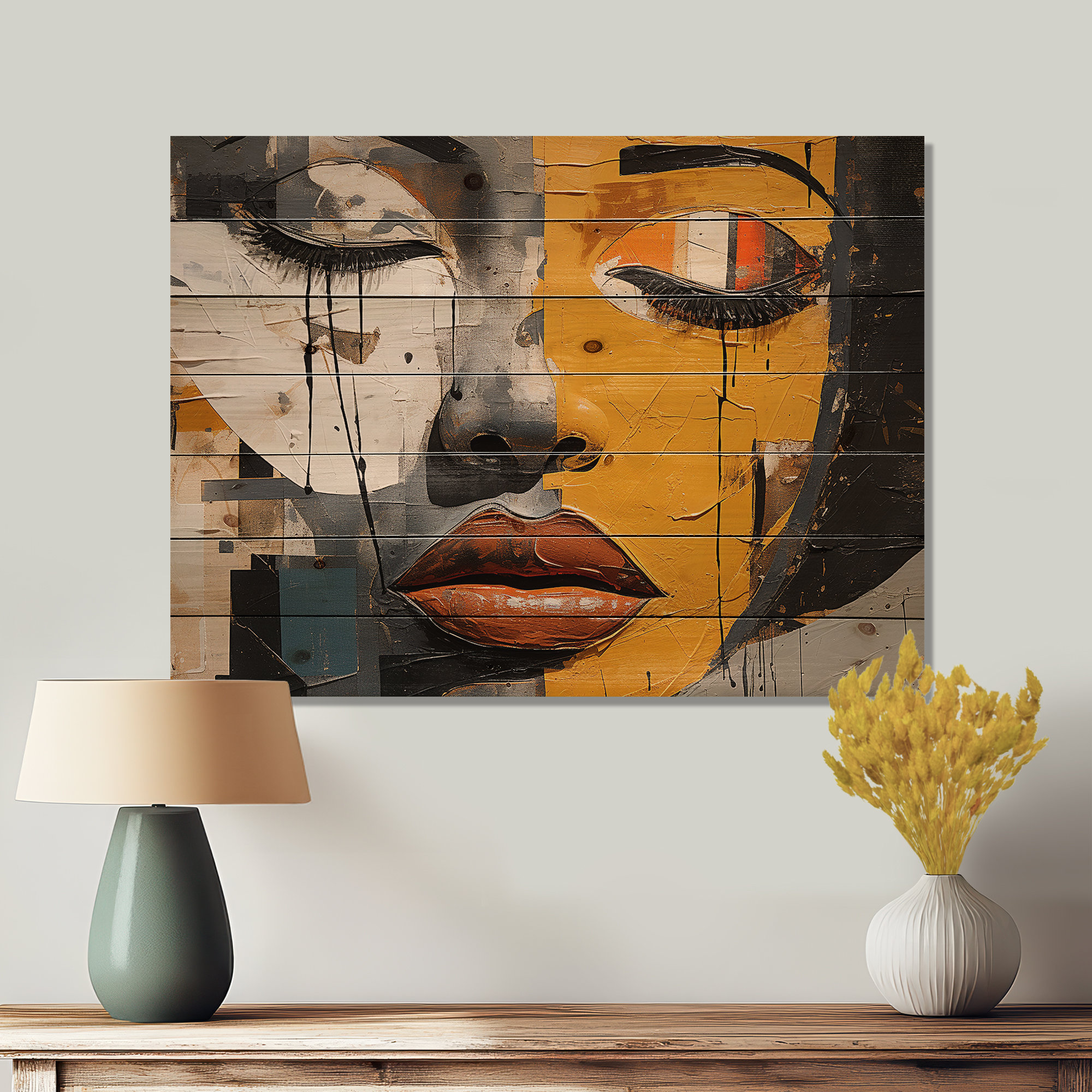 House of Hampton® Prunier - People Wood Decor On Natural Pine Wood ...