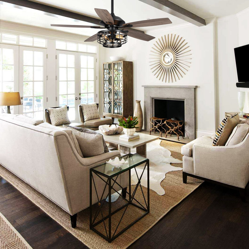 Williston Forge 52'' Joylynn 5-Blade Standard Ceiling Fan with Remote ...