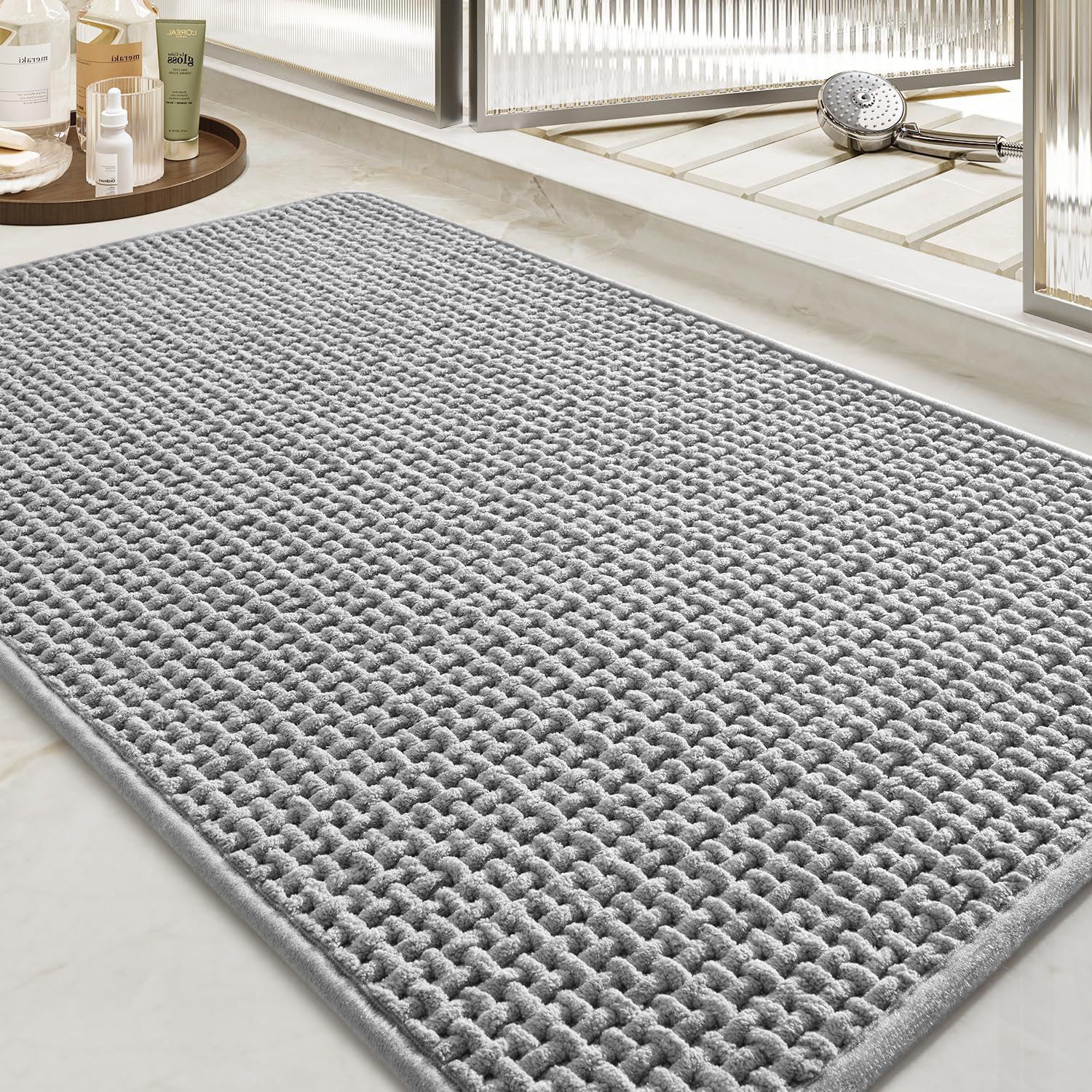 Lark Manor™ Soft Chenille Bath Mat-Super Absorbent Bathroom Mat | Wayfair