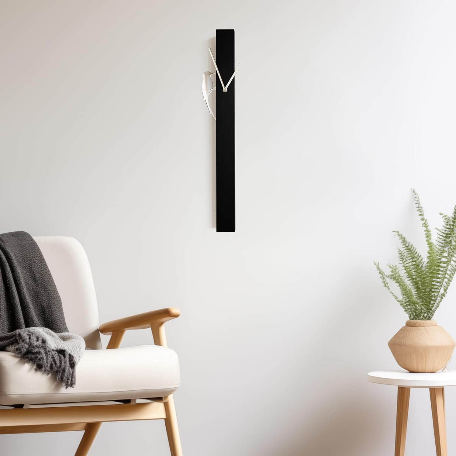 Co-t Modern Woodpecker Pendulum Wall Clock With Unique Metal Frame ...