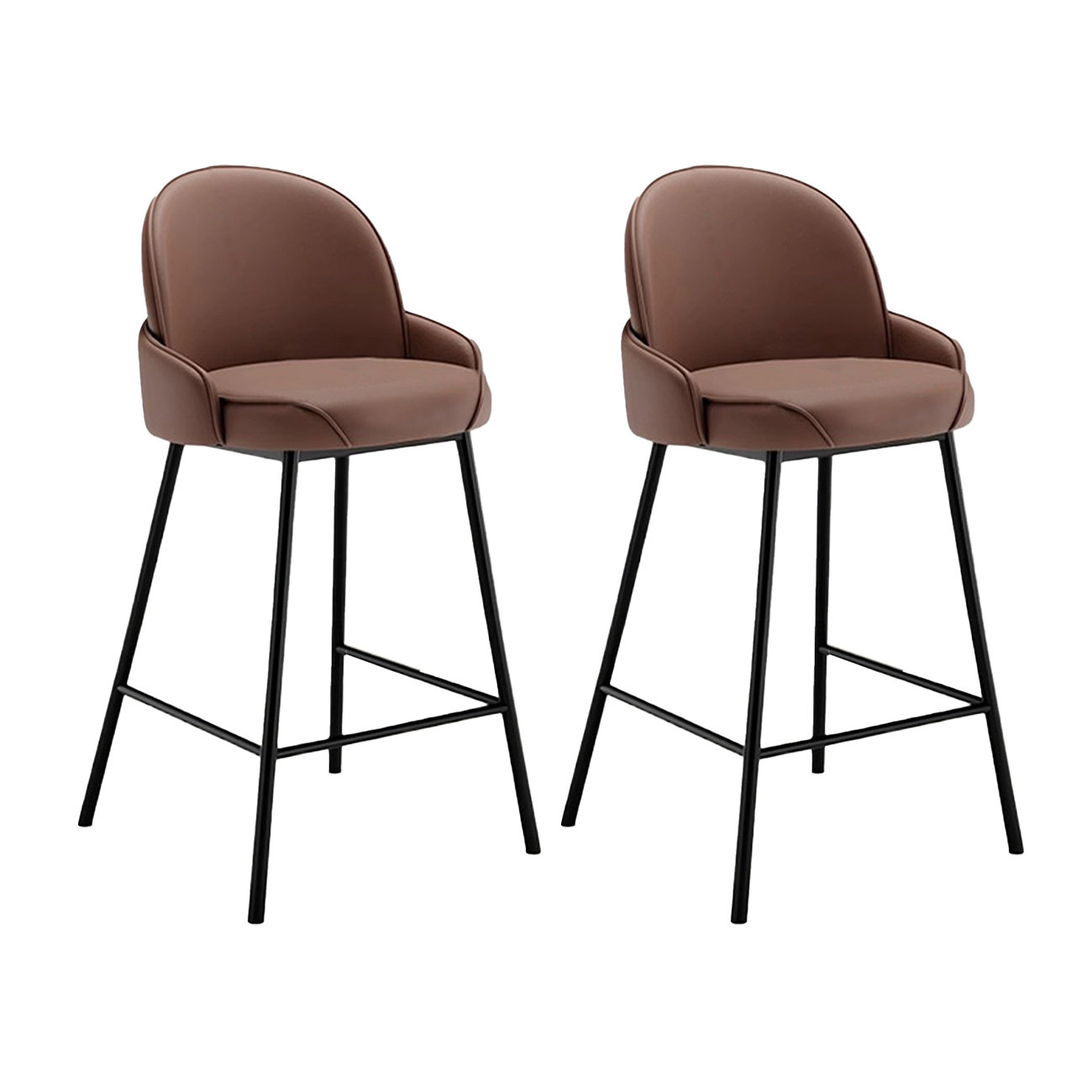 Orren Ellis Italian Minimalist Cat Paw Leather Carbon Steel Tripod Bar ...