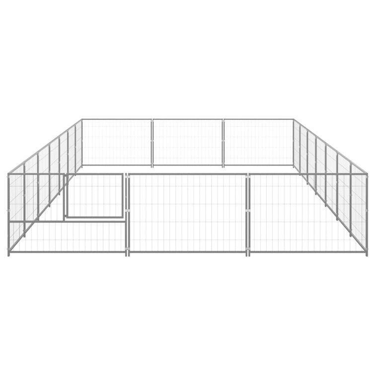 AOQJ VidaXL Outdoor Dog Kennel Large Dog Crate Dog Cage Puppy Pet ...