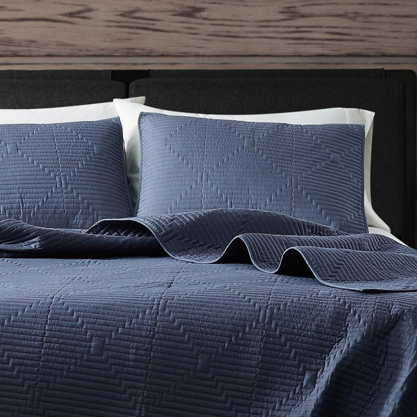 FRYE Ray Pick Stitch Embroidered Quilt Set & Reviews | Wayfair