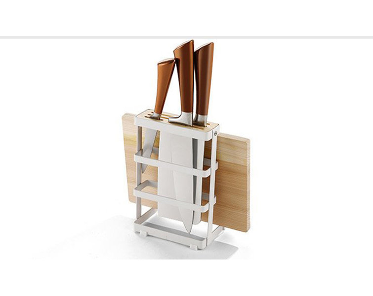 Belfry Kitchen Black Knife & Chopping Board Organiser | Wayfair.co.uk