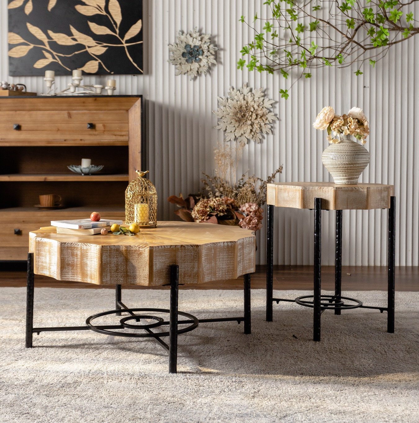 17 Stories Beezie 2 - Piece Living Room Table Set - Wayfair Canada