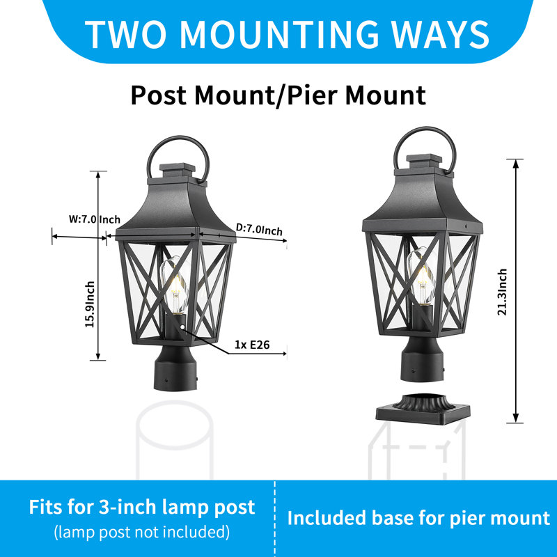 Lark Manor™ Pier Mount Light | Wayfair