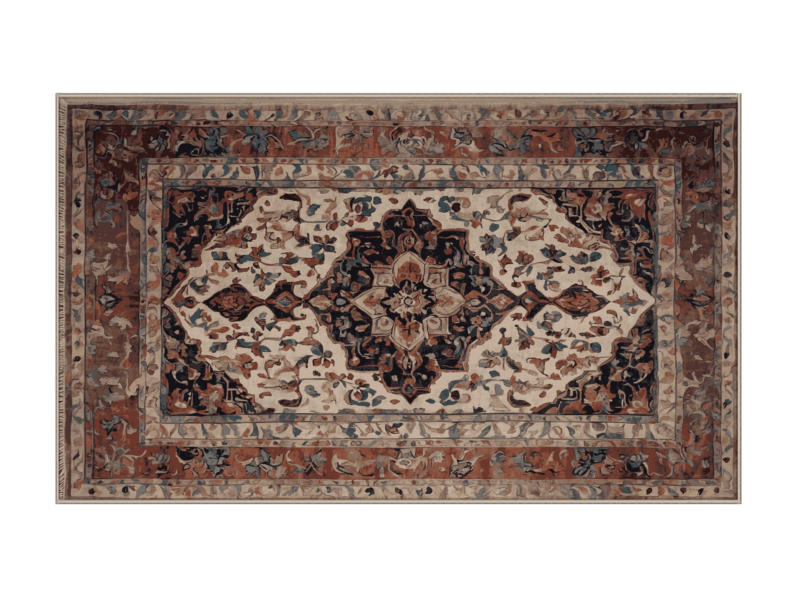 East Urban Home Machine Washable Brown Area Rug | Wayfair