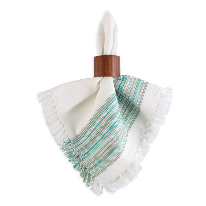 Gracie Oaks Archambault Cotton Striped Square Napkin & Reviews | Wayfair