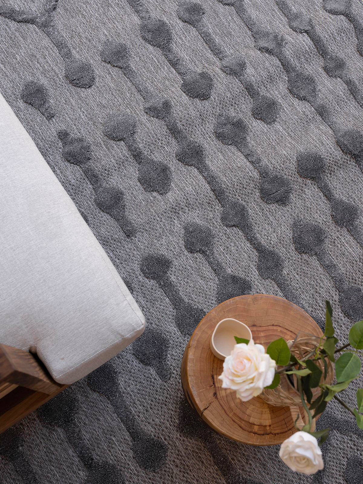 Ebern Designs Grey Aztec Area Rug, Machine Made using Polypropylene and ...