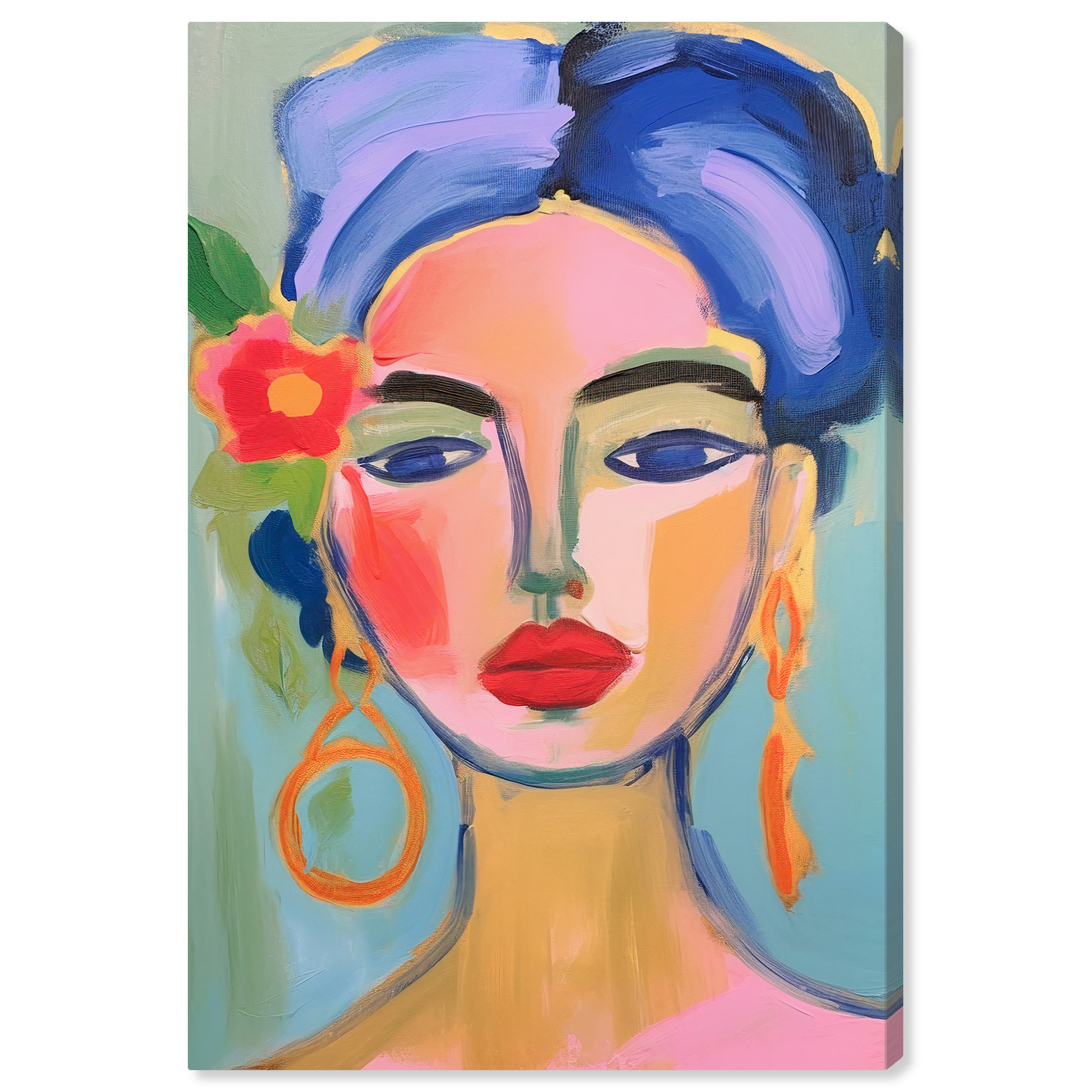 Art Remedy Jacinta's Hair With Flowers Beach Life Inspired Wall Art by ...