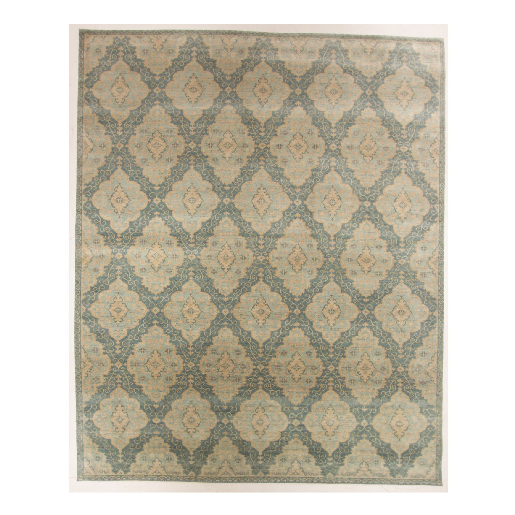 String Matter Hand Knotted Damask Rug | Wayfair