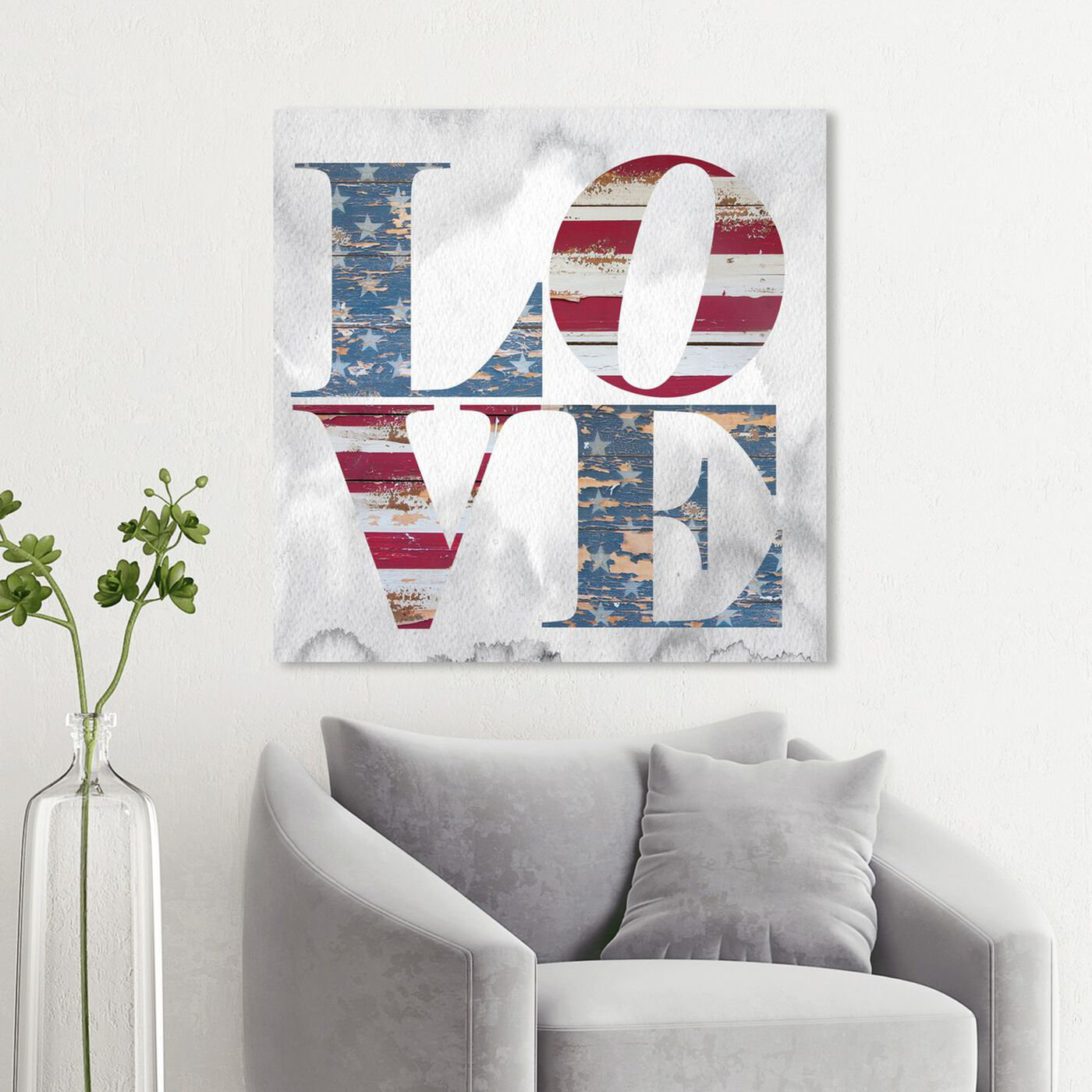 Oliver Gal Build on Love Freedom - Textual Art on Wrapped Canvas ...