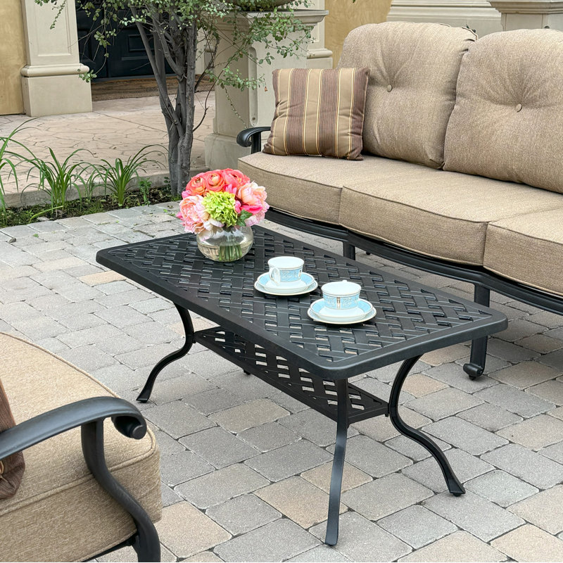 Three Posts™ Carterton 21" X 42" Rectangular Coffee Table & Reviews ...