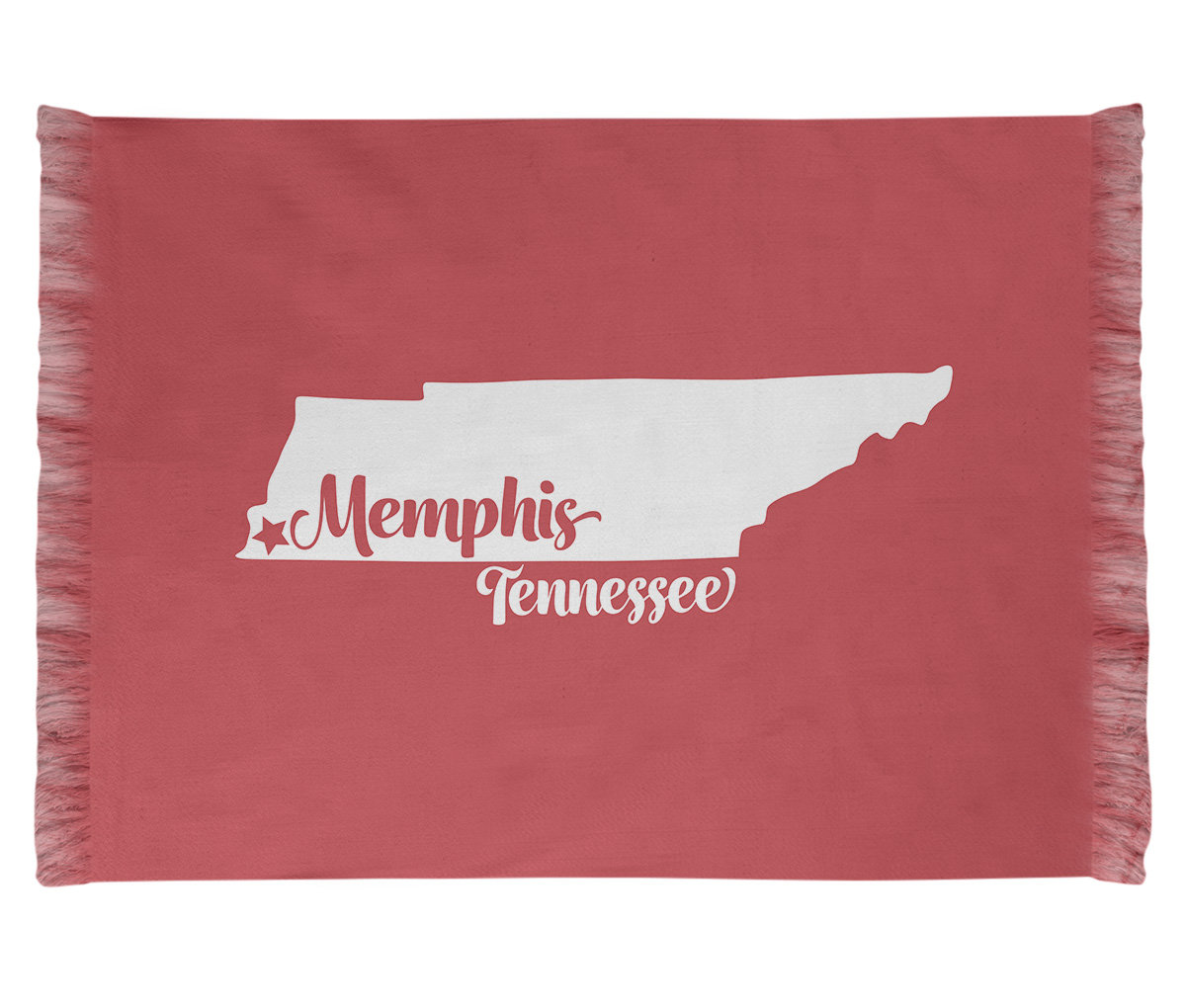 East Urban Home Memphis Tennessee Red Area Rug | Wayfair
