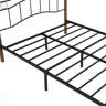 Red Barrel Studio® Metal Bed With Wavy Headboard And Footboard ...