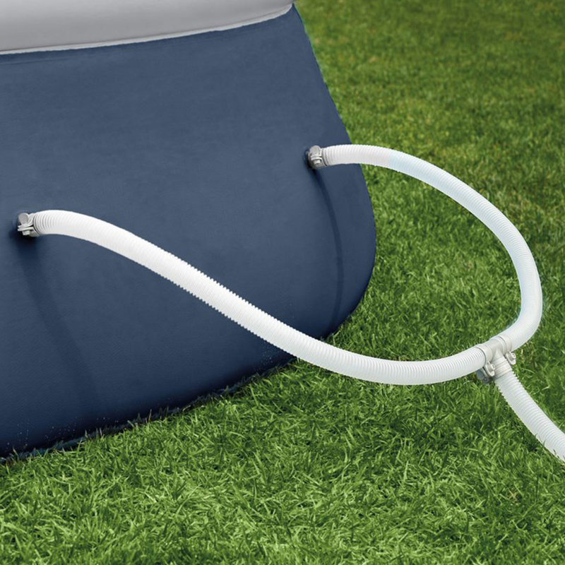 Intex Easy Set Round Inflatable Outdoor Above Ground Swimming Pool Set ...