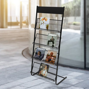 Inbox Zero Pearisburg Metal Free Standing Magazine Rack & Reviews | Wayfair