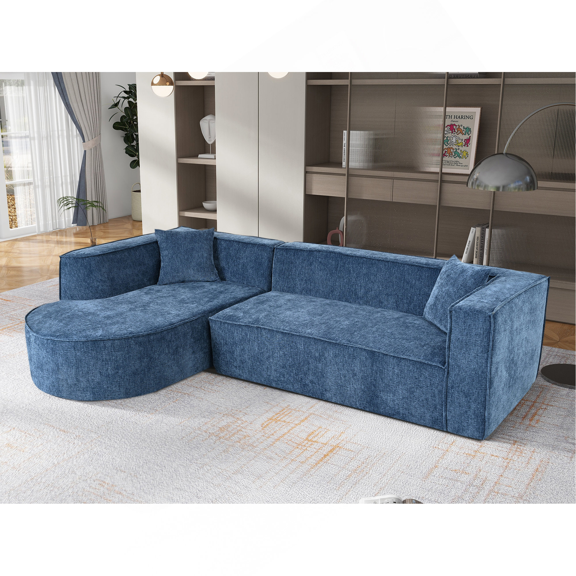 Brayden Studio Modern Style Sectional Sofa,Sponge Sectional Sofa Couch ...