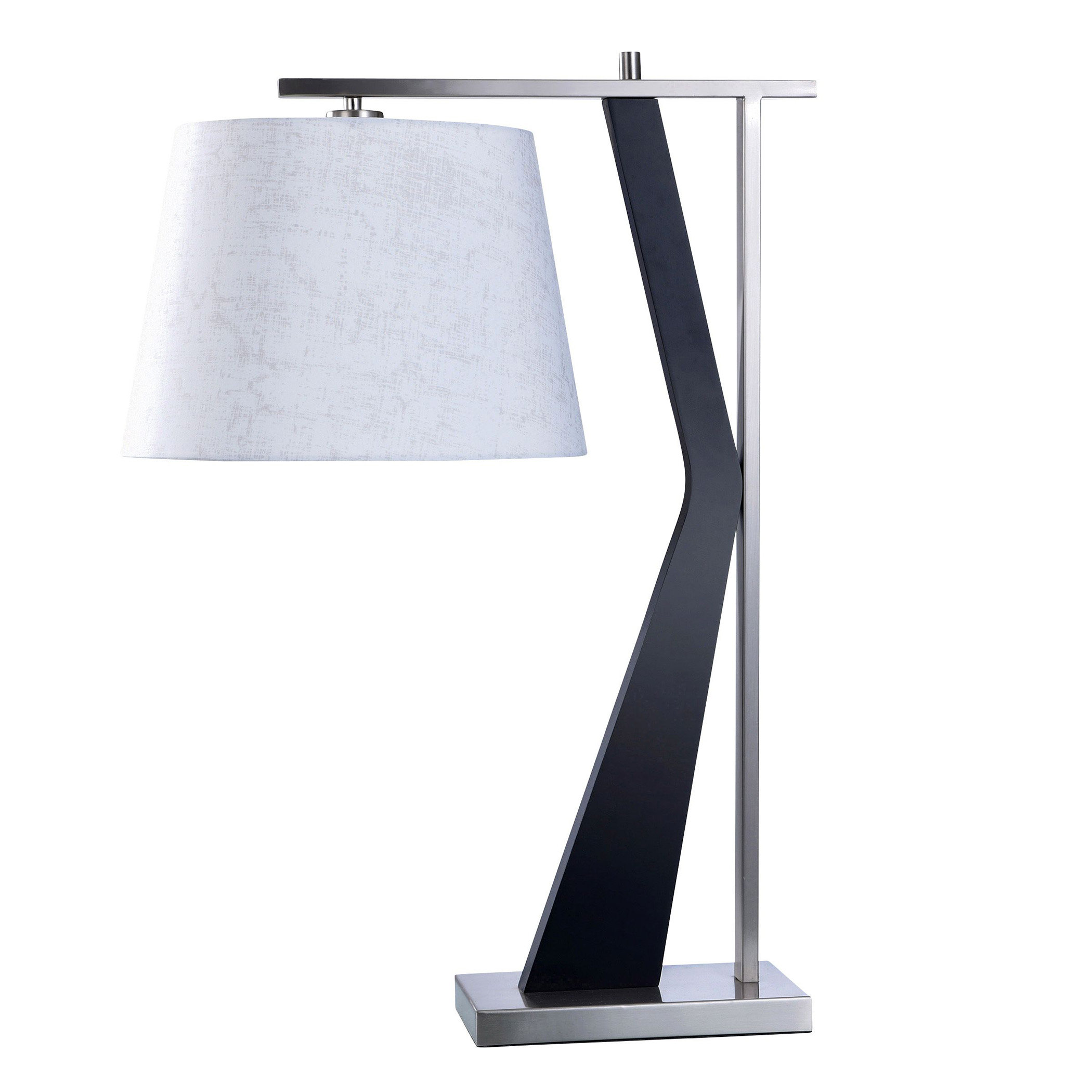 Orren Ellis Darby Silver - Mid Century Modern Metal Desk Lamp - 15In W ...