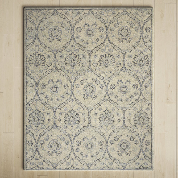 Birch Lane™ Rashi Wool Damask Indoor Rug | Wayfair