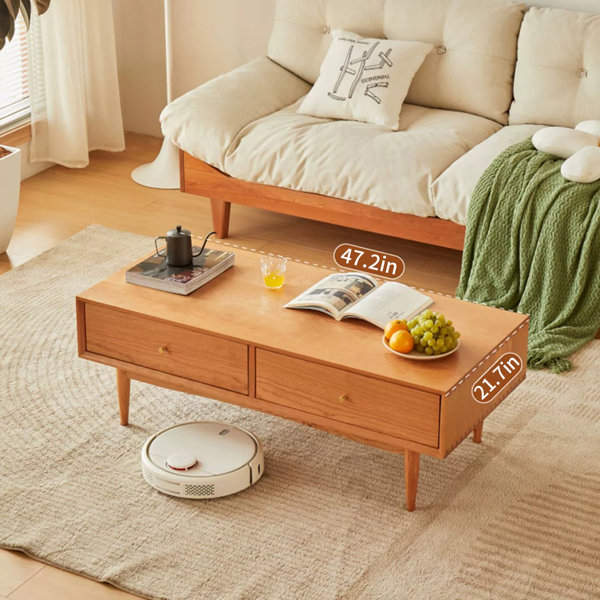 Corrigan Studio® Table basse simple en bois massif Simple - Wayfair Canada