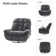 Trule Jace Modern Upholstered Manual Swivel Rocker Recliner with Phone ...