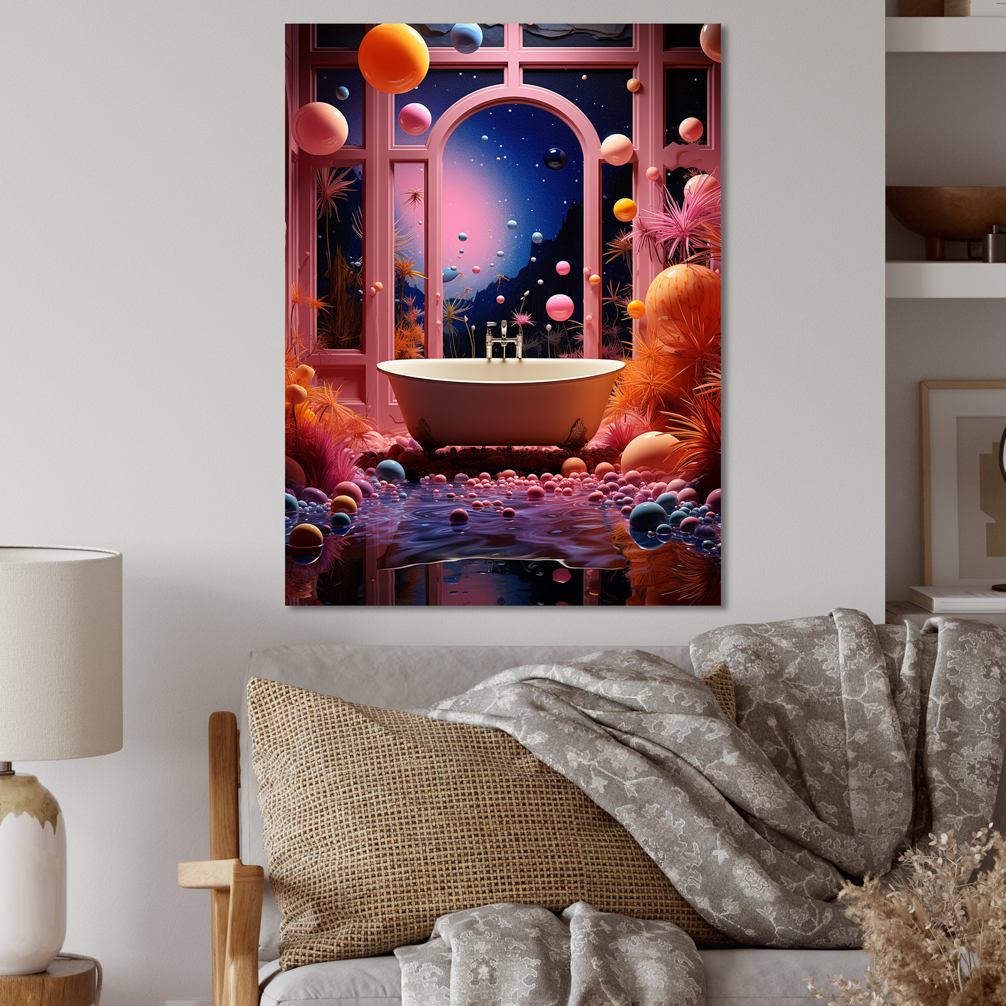 Latitude Run® Celestial Dream Bathroom 1 - Bathroom Metal Wall Art ...