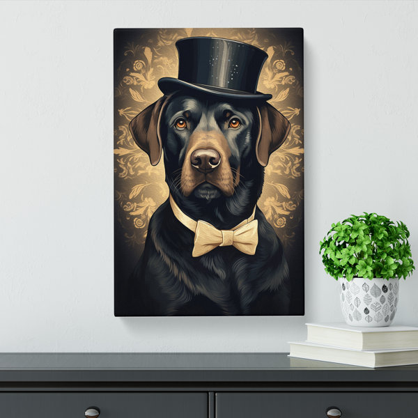 Happy Larry Labrador Retriever Art Deco | Wayfair.co.uk