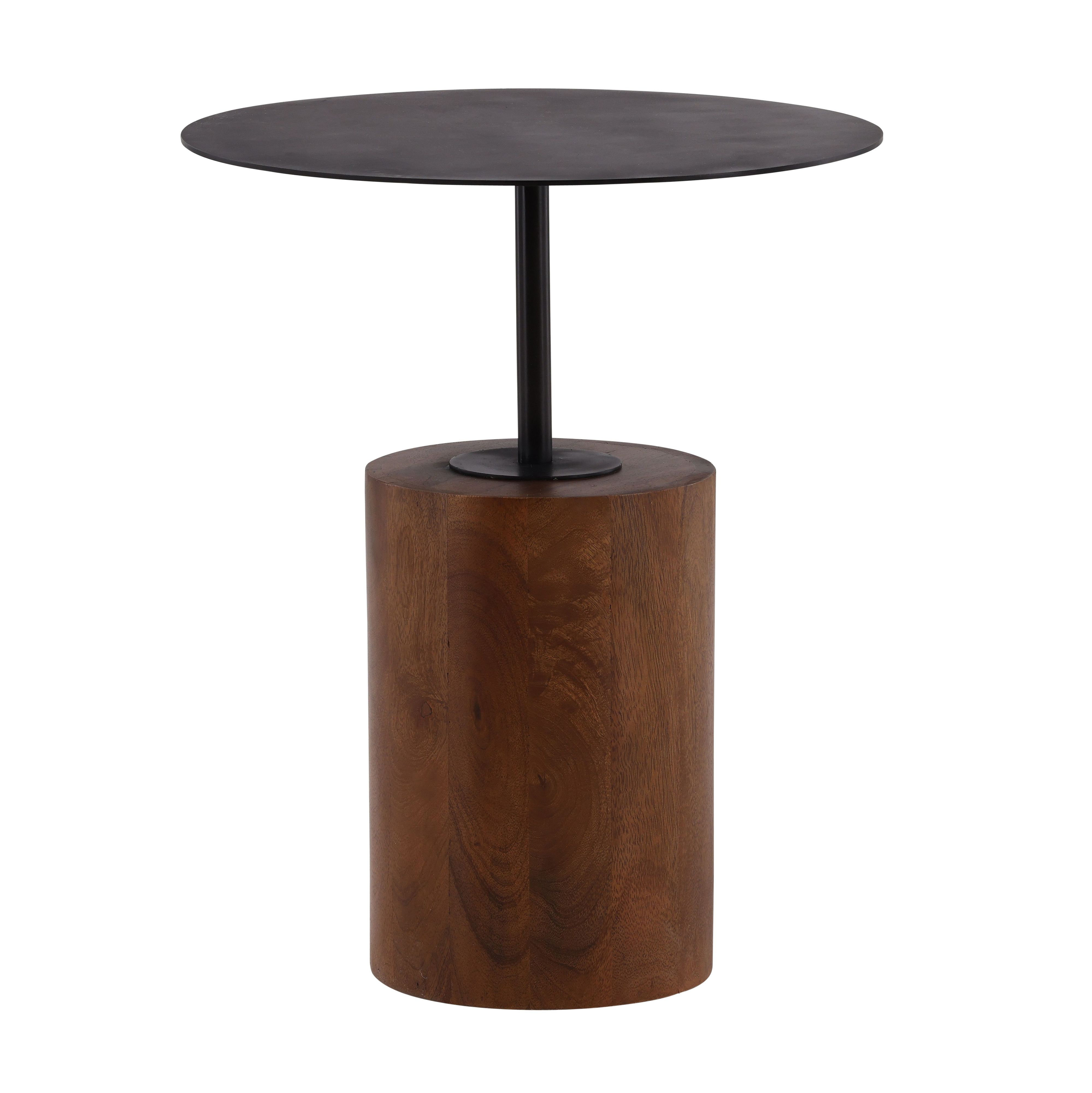 Hokku Designs Arlo Mango Wood Side Table, Brown | Wayfair