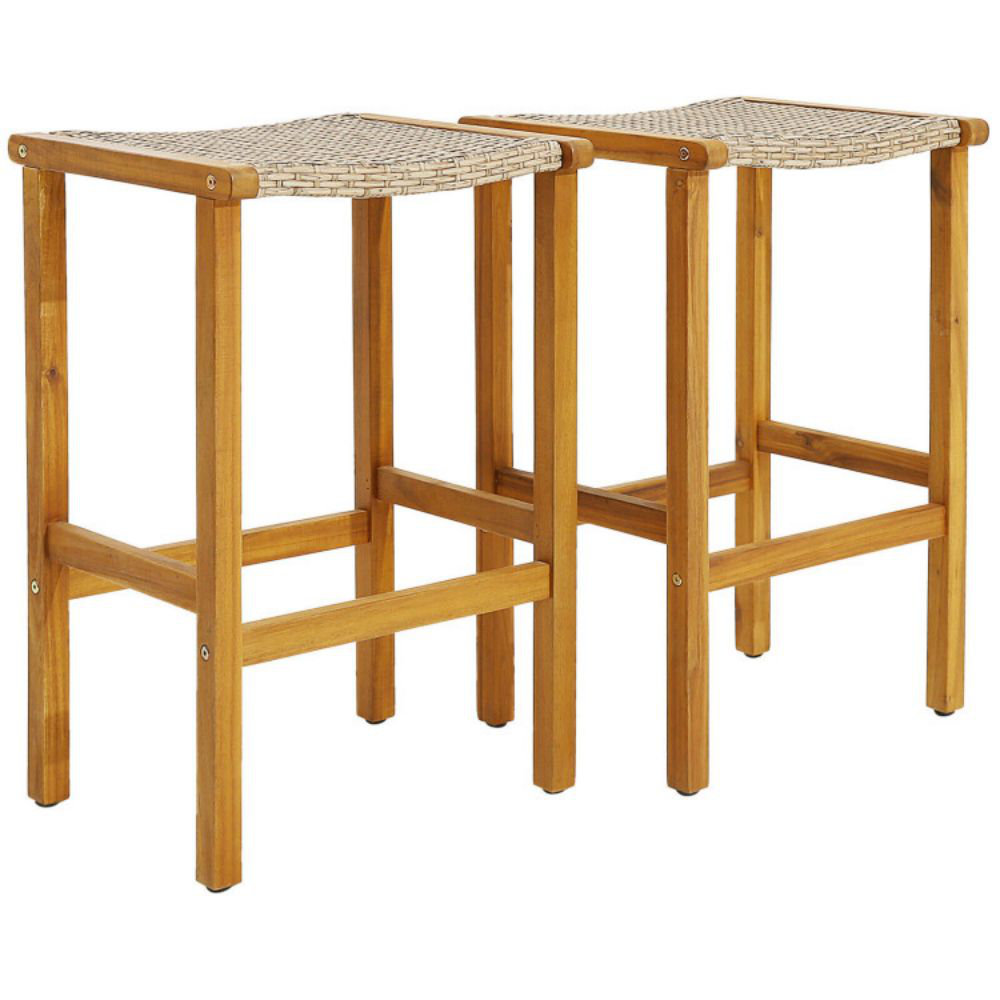 Bay Isle Home™ Patio Wood Bar Stools - Wayfair Canada