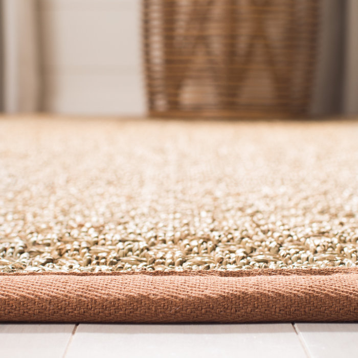 Langley Street Hervey Bay Bamboo Slat/Seagrass Natural / Brown Rug ...