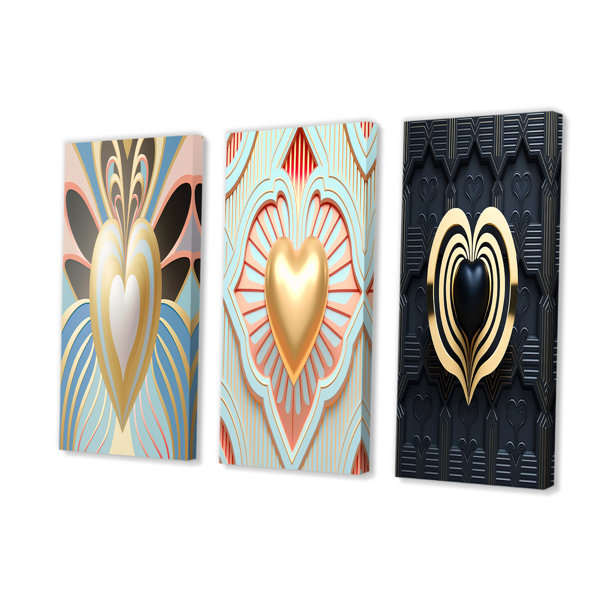 House of Hampton® Shining Contemporary White Heart II " Shining ...