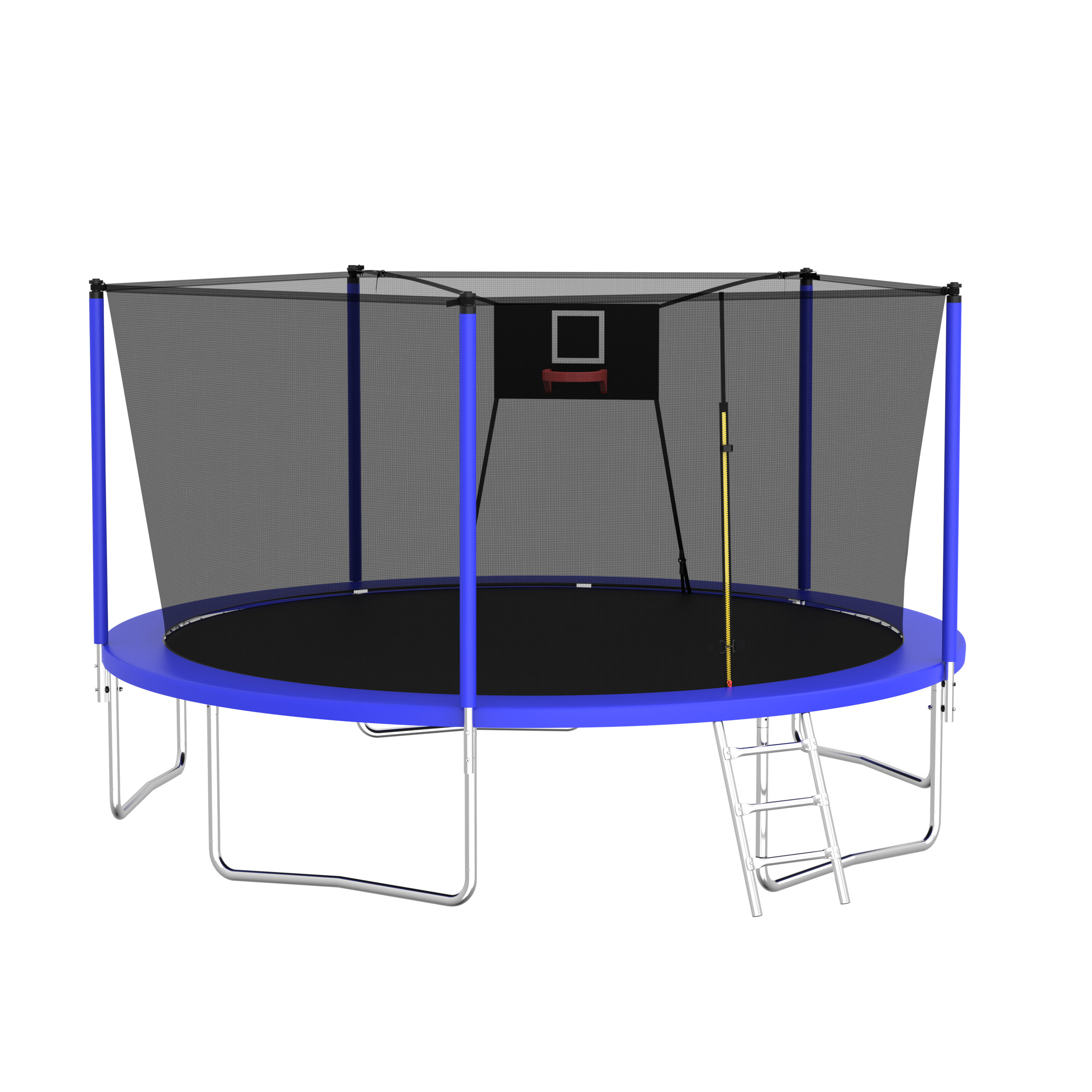 EvoNet Trampoline For Kids & Adults With Basketball Hoop And Ball ...