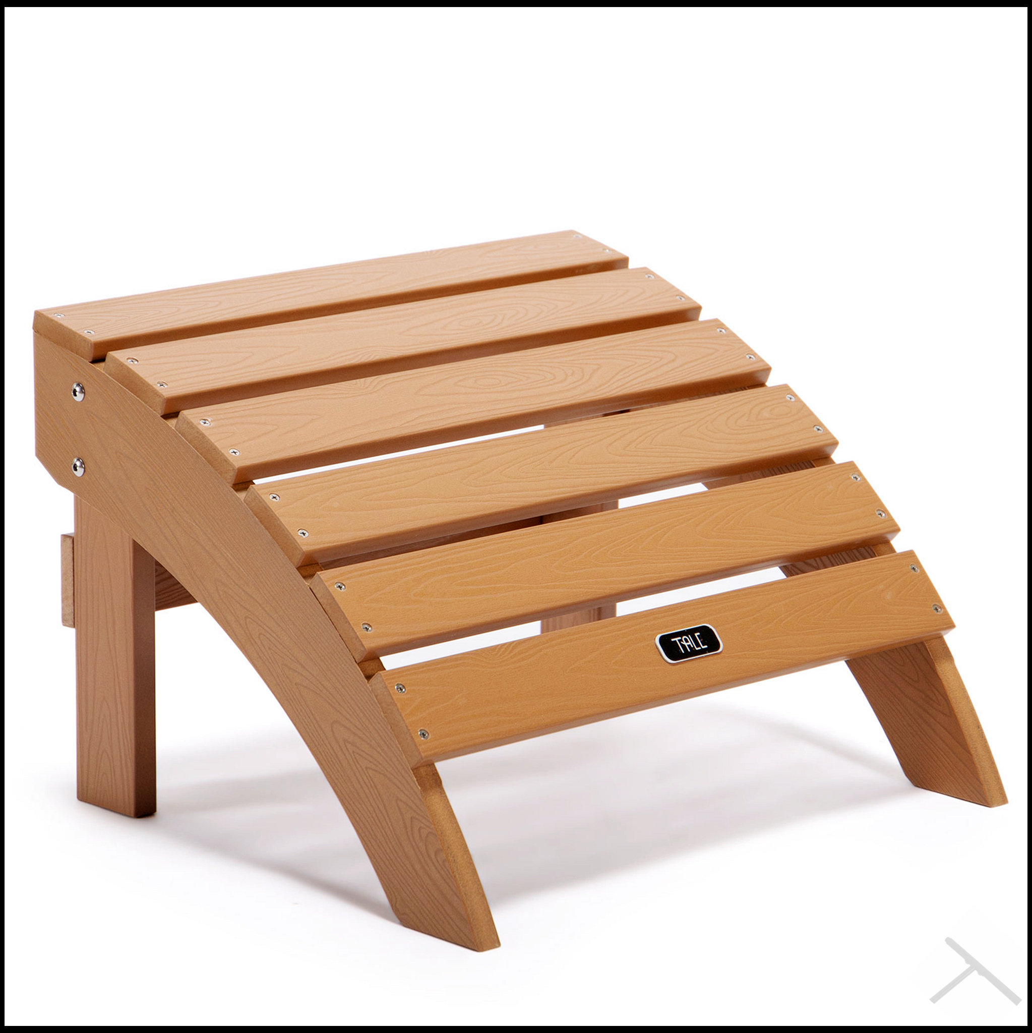 Latitude Run® TALE Adirondack Ottoman Footstool, All-Weather and Fade ...