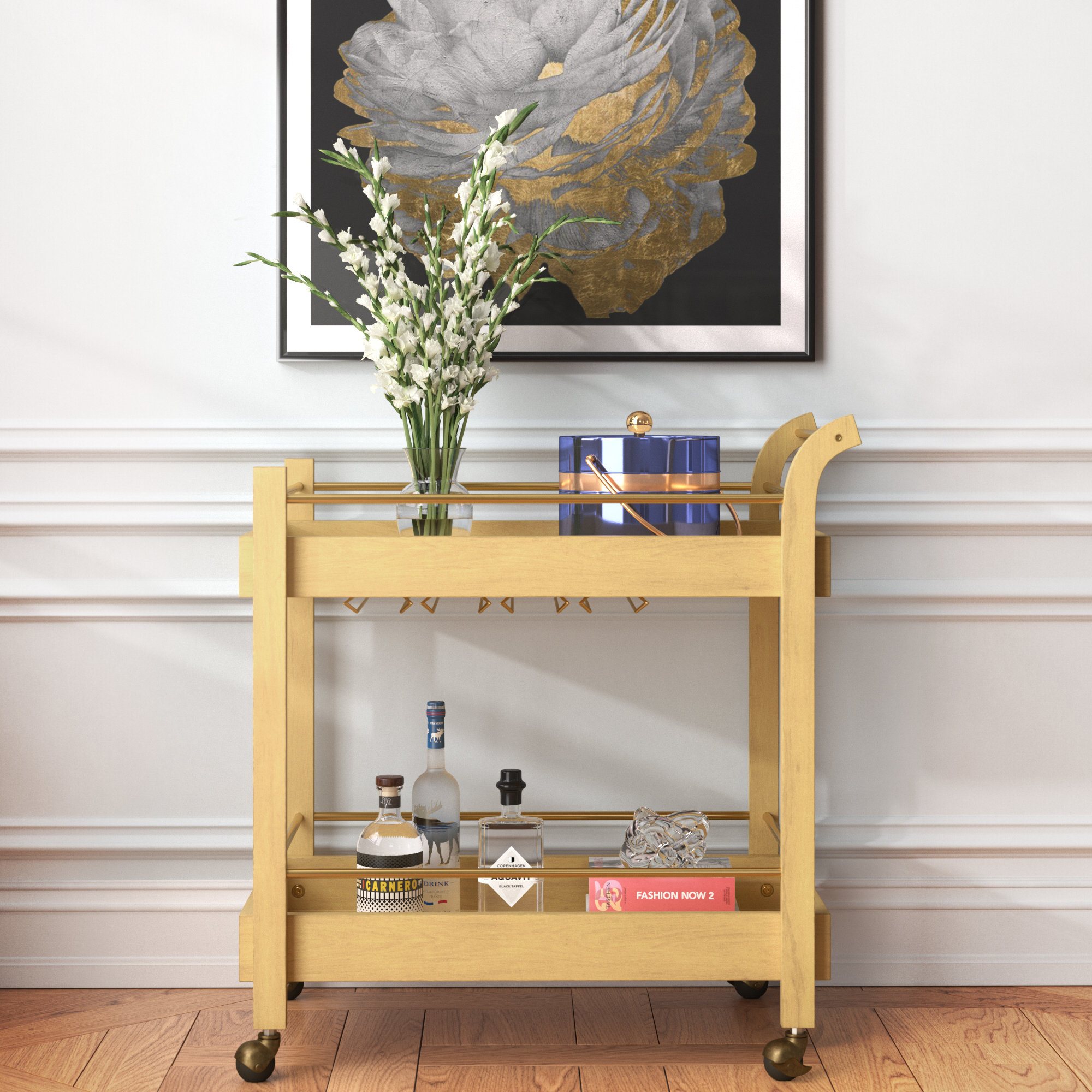 Wade Logan Andresha Bar Cart & Reviews - Wayfair Canada