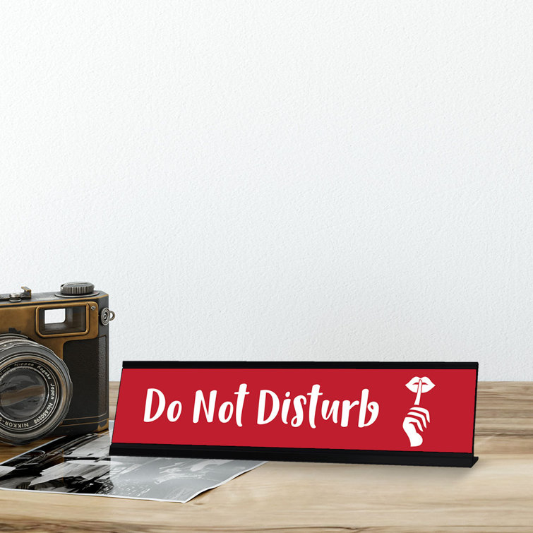 Signs ByLITA Do Not Disturb, Designer Series Desk Sign Nameplate (2 X 8 ...