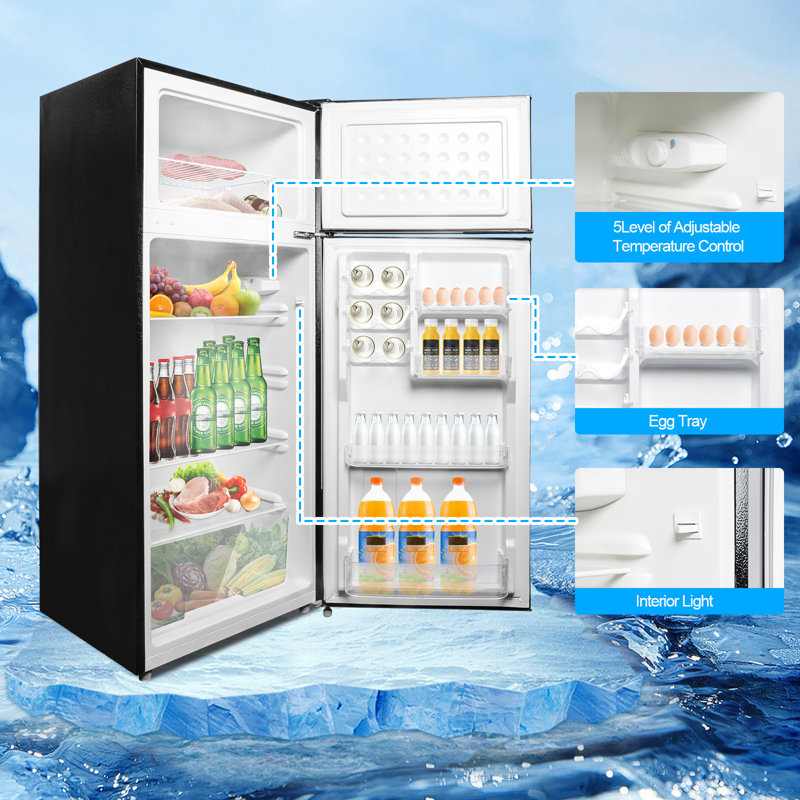 ACEM 22" 7.7 Cubic Feet Top Freezer Refrigerator | Wayfair