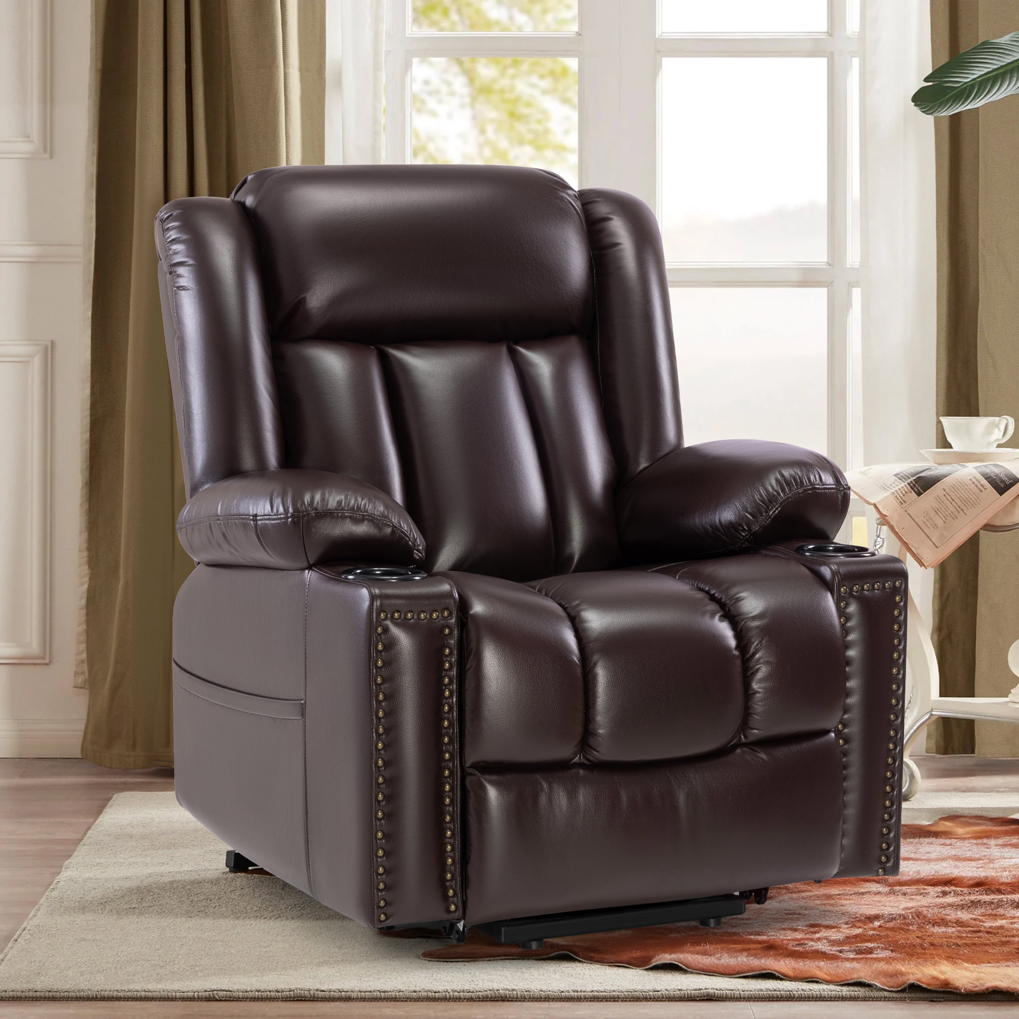 Latitude Run® Dual Motor Power Lift Recliner Chair for Elderly with ...