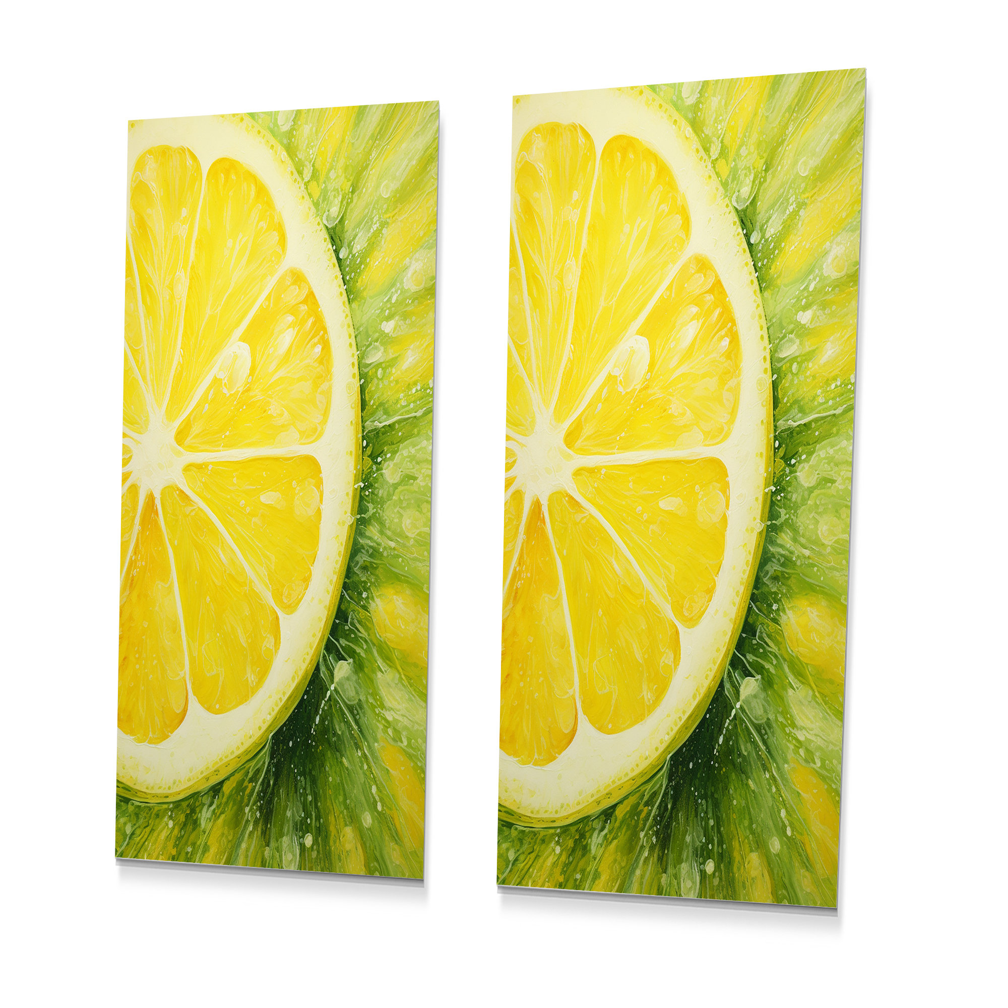 Lark Manor™ Lemon Zenith Zest - Fruits Metal Prints Set Of 2 | Wayfair