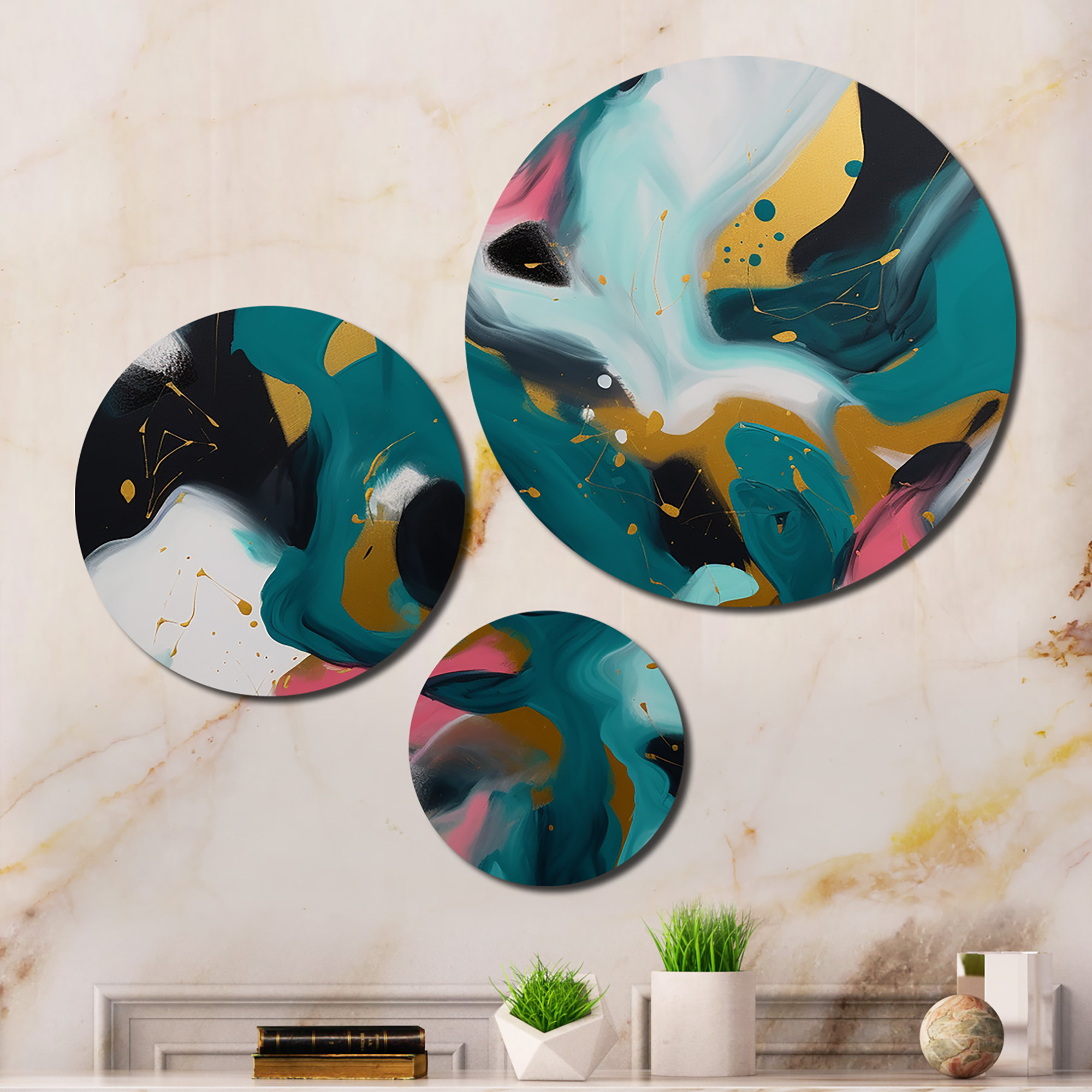 Ivy Bronx 3 Wall Decor Set Metal | Wayfair