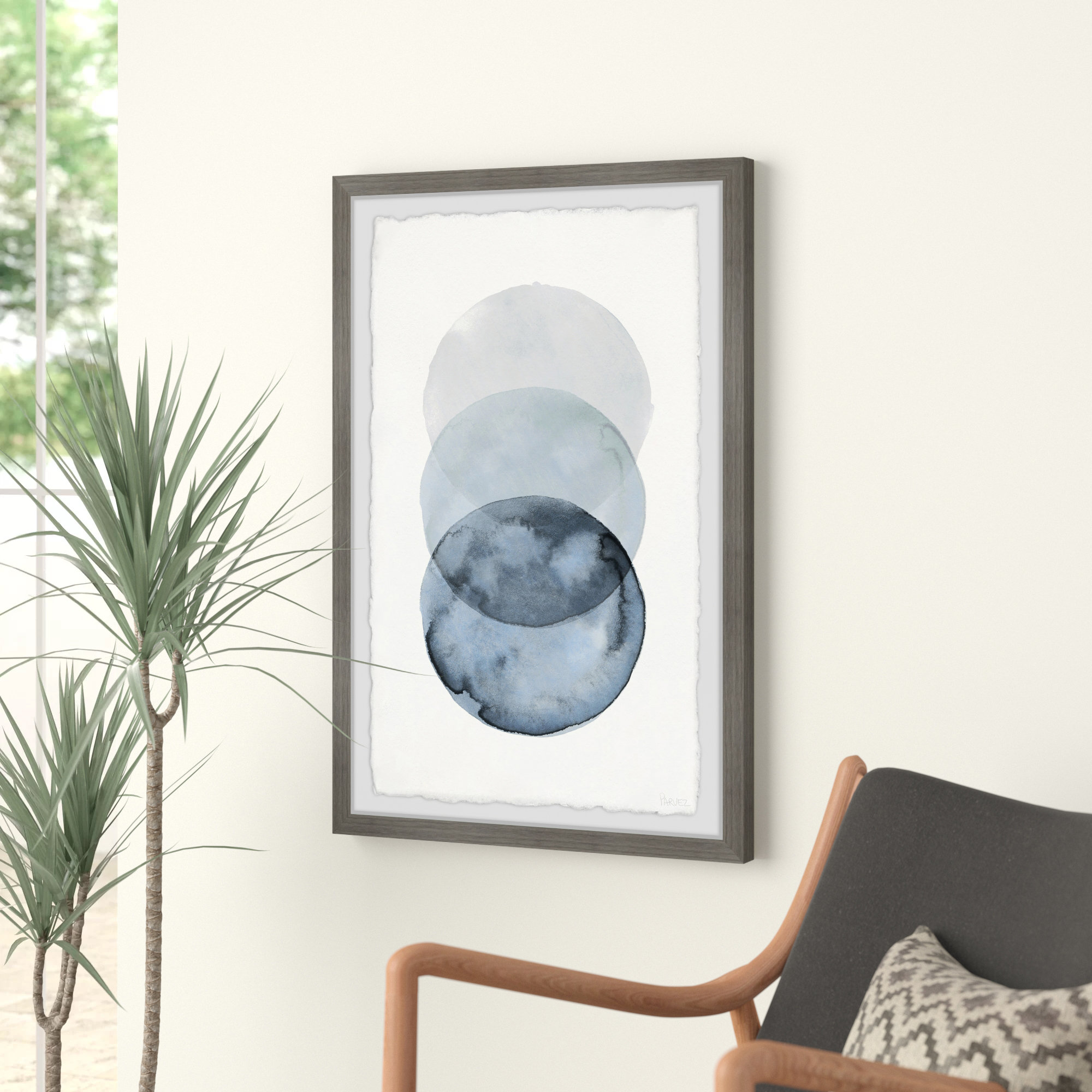 Mercury Row® Circles Overlap by Parvez Taj - Picture Frame Print ...